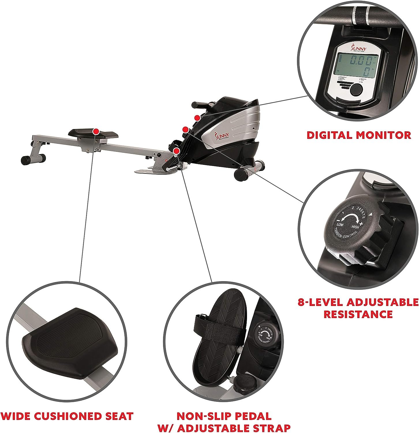 Sunny Health & Fitness Rowing Machine Review