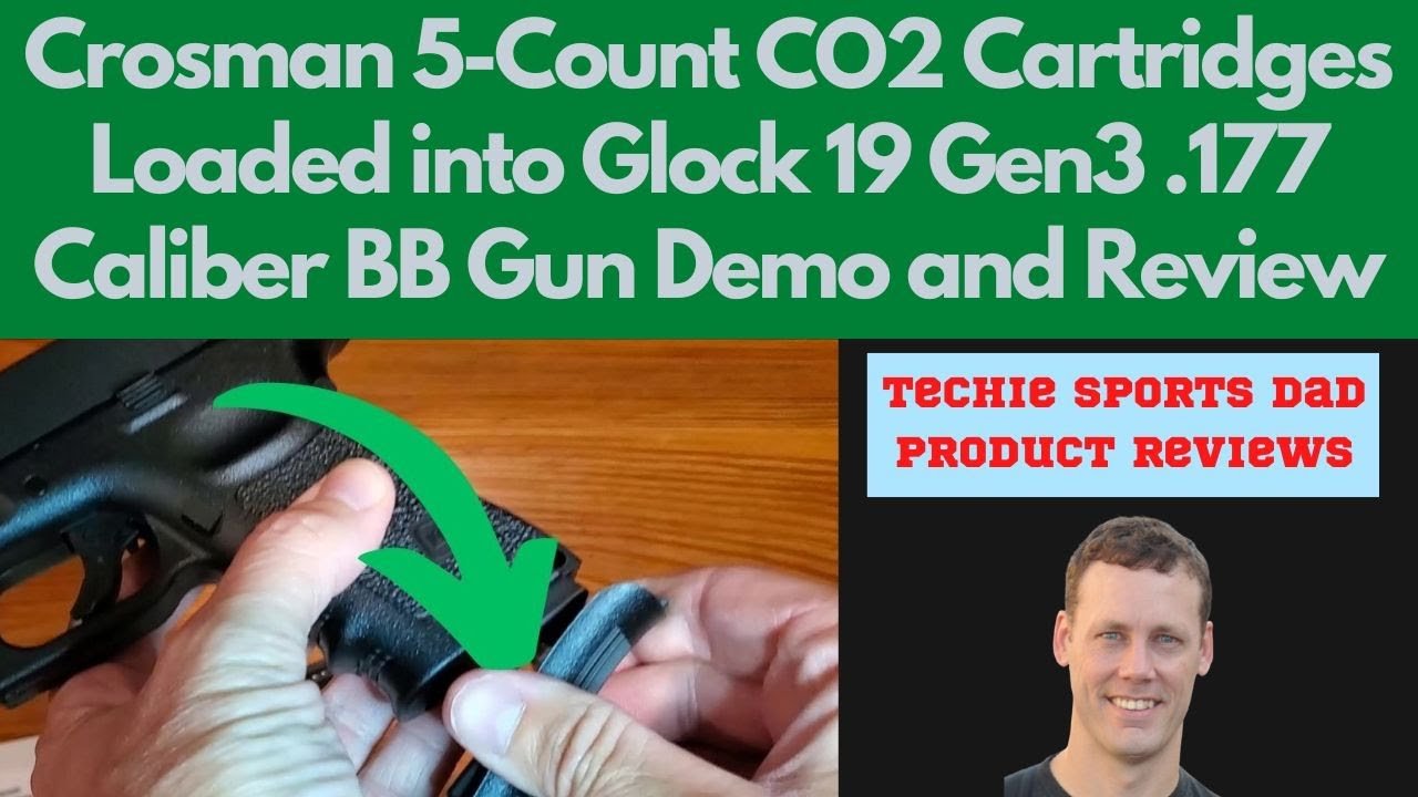 Crosman 5 Count CO2 Cartridges Loaded Into Glock 19 Gen3 177 Caliber BB ...