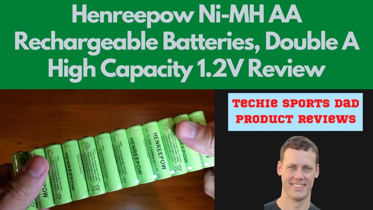 Henreepow Ni-MH AA Rechargeable Batteries⚡, Double A High Capacity 1.2V ...