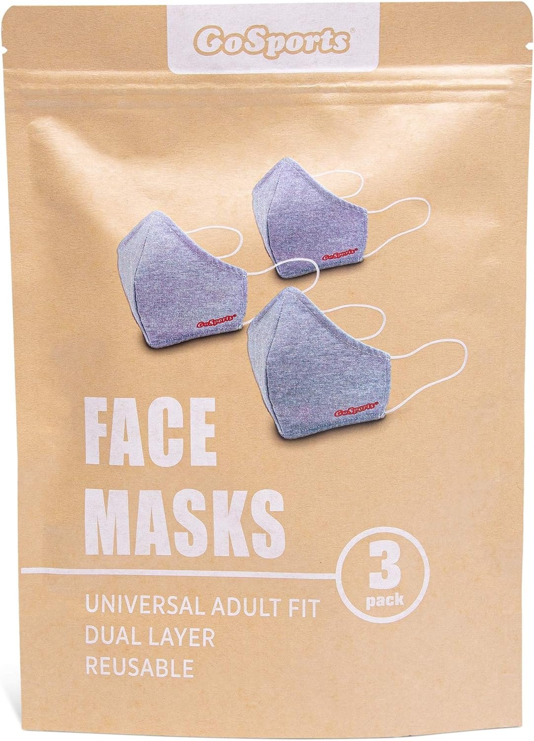 GoSports Face Masks Universal Adult Fit 3 Pack Review