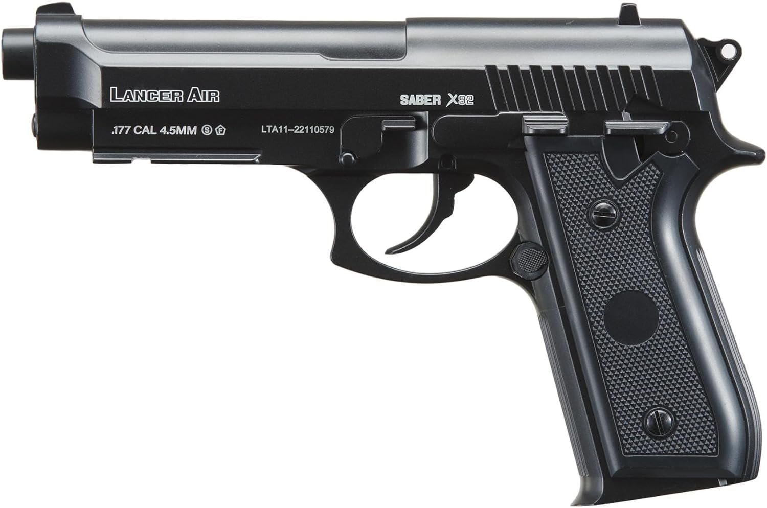 Lancer Tactical Air Pistol Saber X92 Full Metal CO2 Airgun Pistol Review