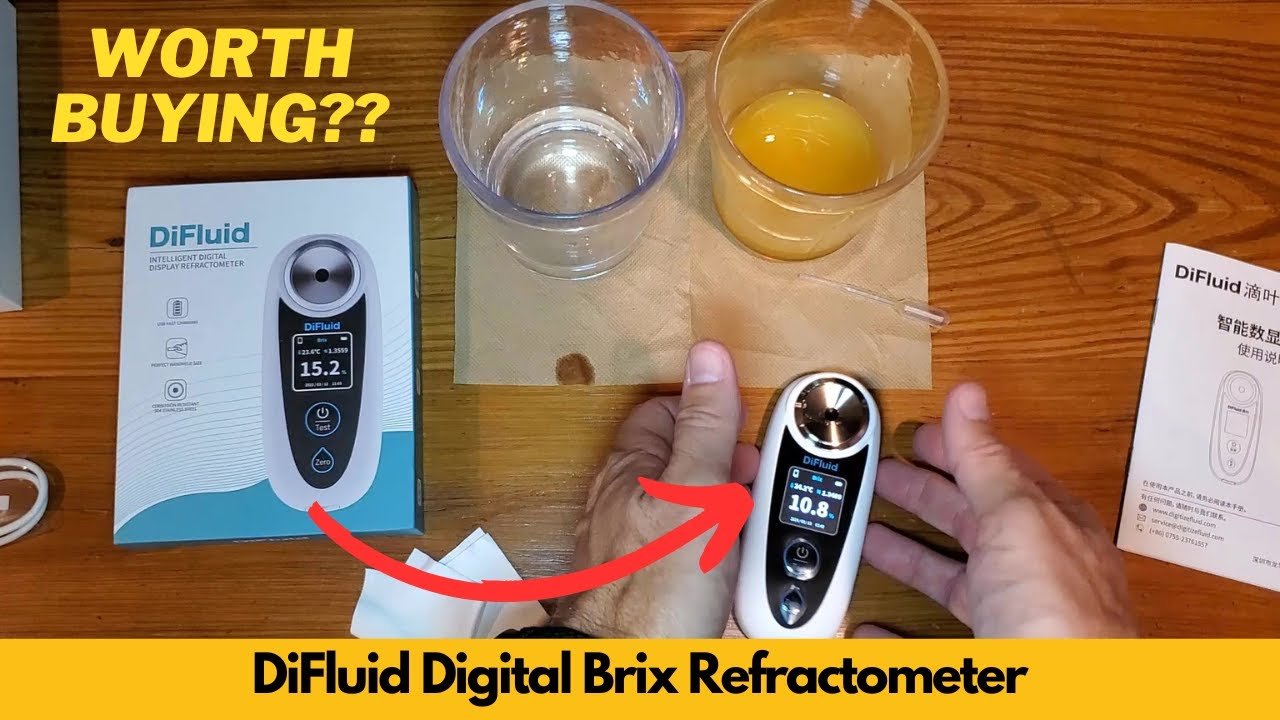 DiFluid Digital Brix Refractometer 0 32 Percent Range Brix Meter ...