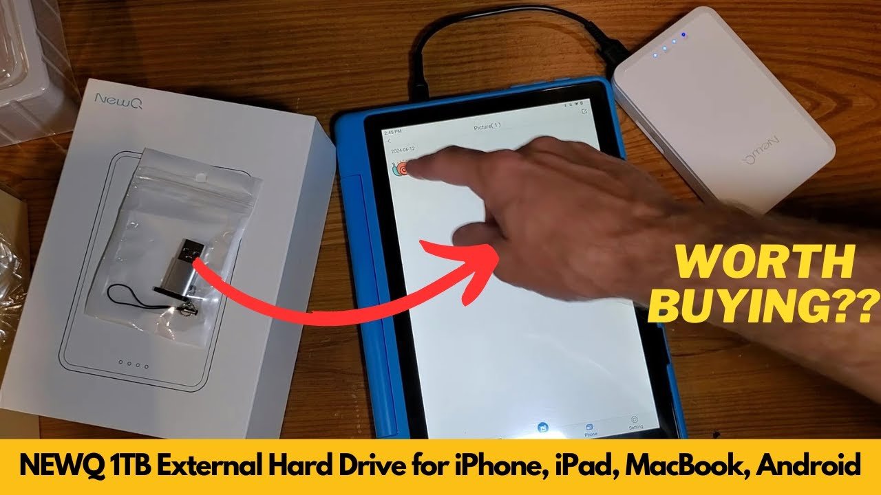 NEWQ 1TB External Hard Drive For IPhone, IPad, MacBook, Android | Worth ...
