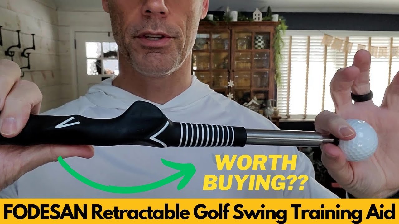 FODESAN Retractable Golf Swing Training Aid - Correct Grip Trainer With ...