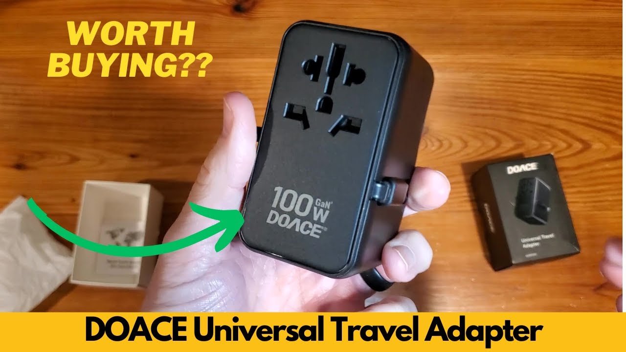 DOACE Universal Travel Adapter, 100W International Power Adapter Built ...