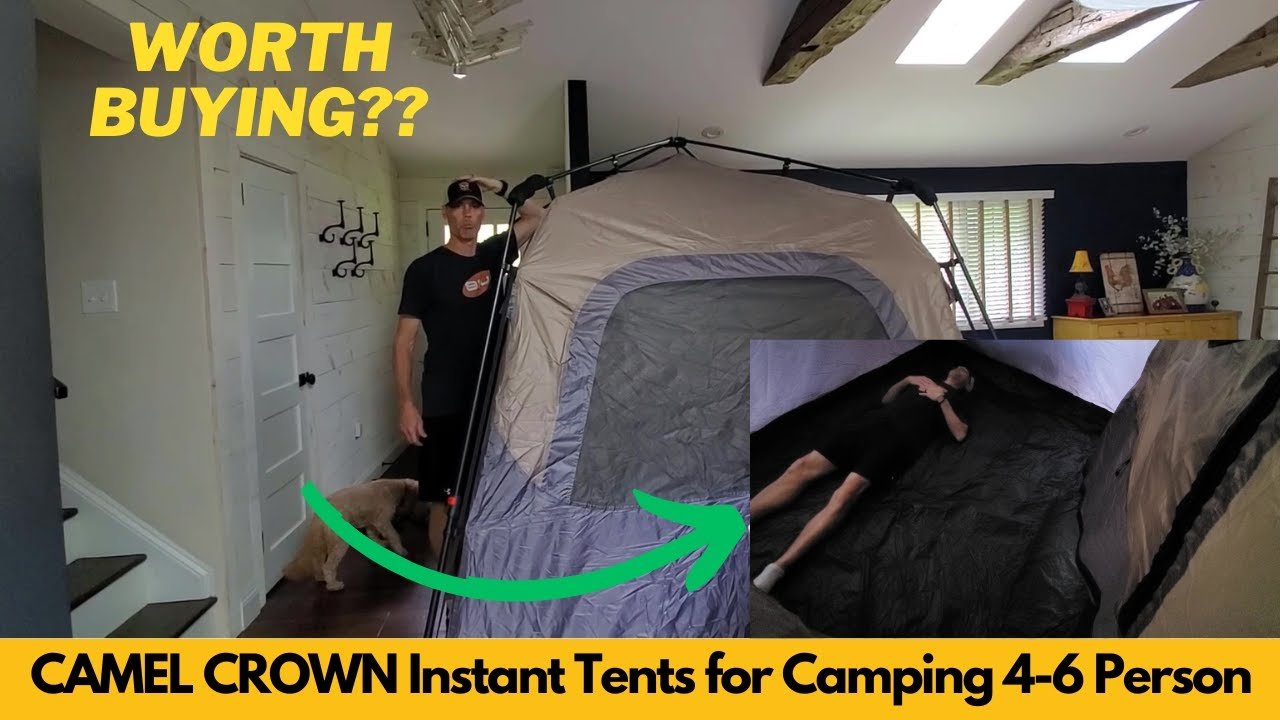 CAMEL CROWN Instant Tents For Camping 4-6 Person Tent Waterproof Easy Setup - Worth Buying?