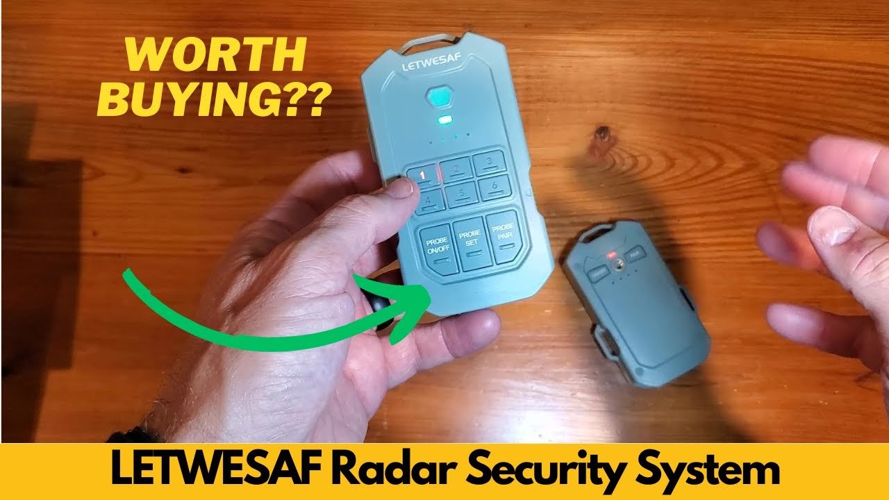 LETWESAF Radar Security System For Camping RV Home Perimeter, Wireless ...