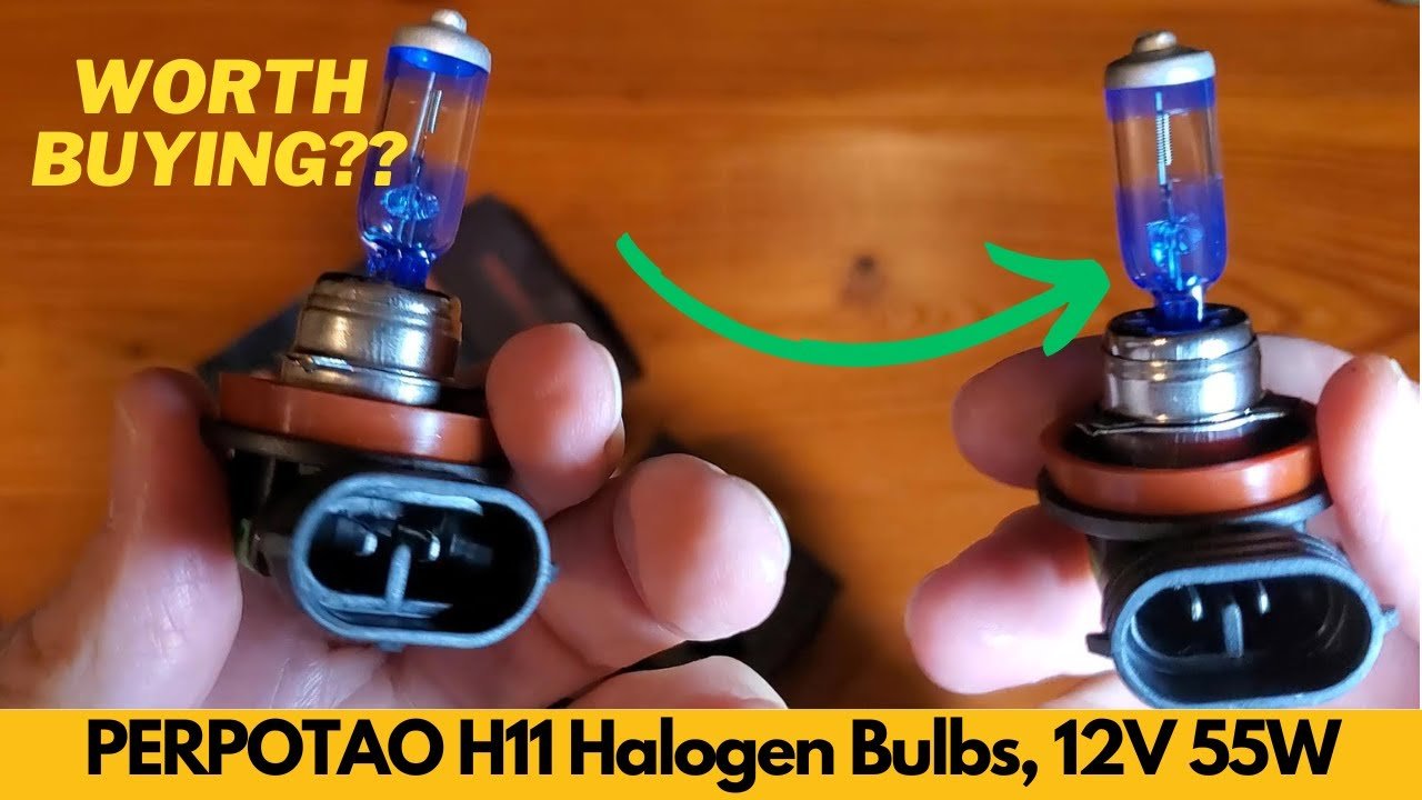 Unboxing The PERPOTAO H11 Halogen Bulbs! 3800K Bright White Headlight ...