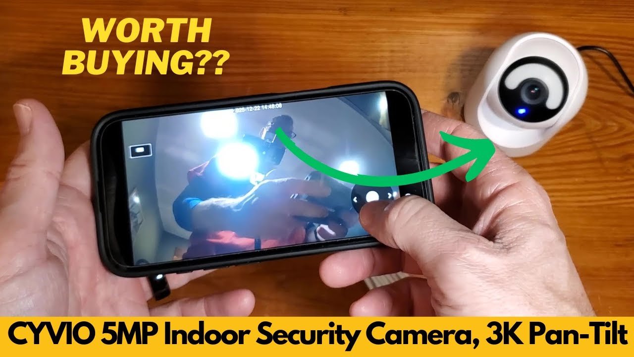 CYVIO 5MP 3K Pan‑Tilt Security Camera Review – AI Motion, Human ...